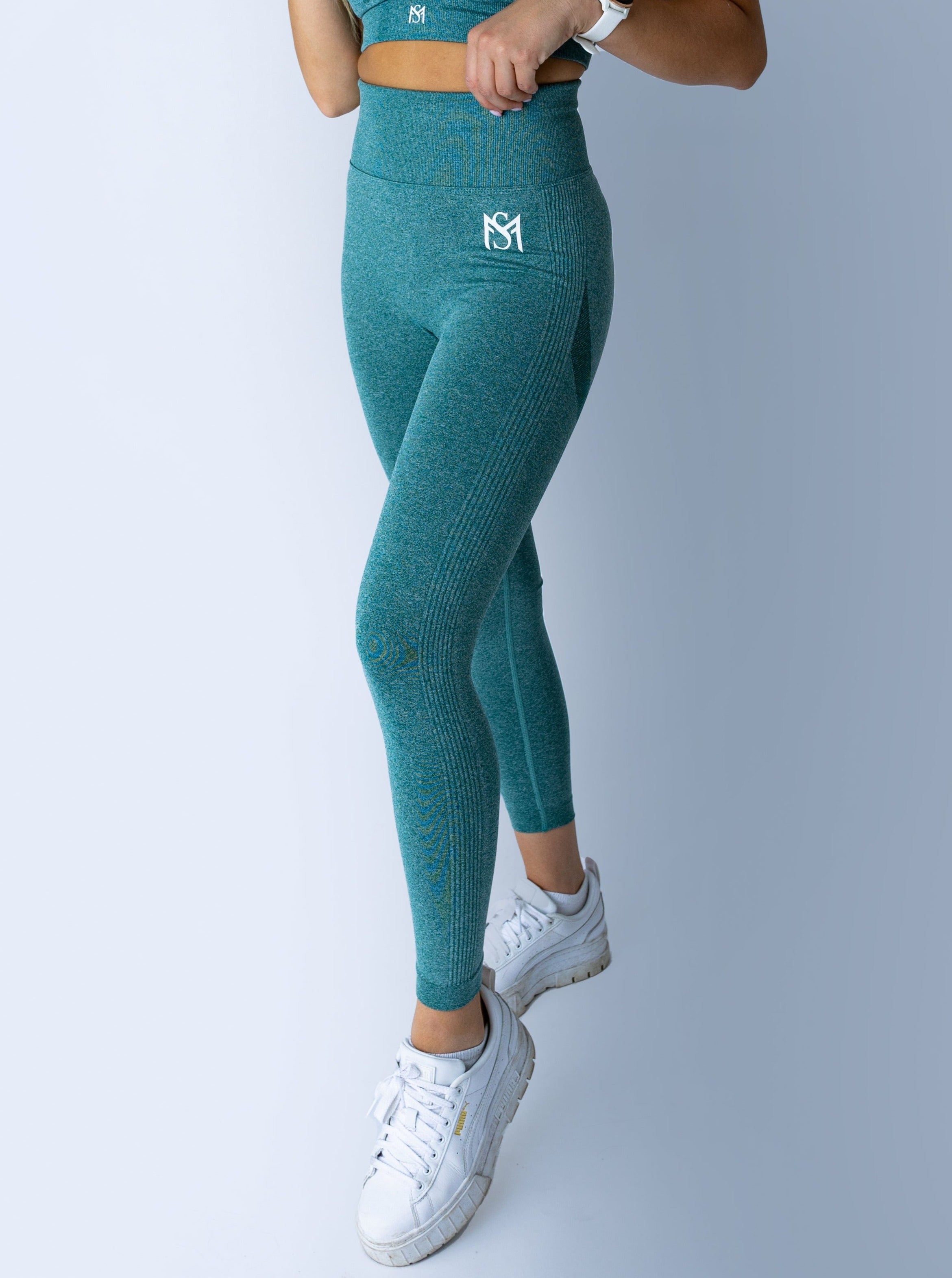 Push Up Collection Dark Green Legging – Sportmonkey